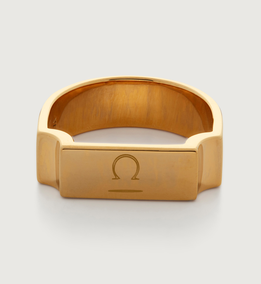 Signature Wide Ring in 18k Gold Vermeil on Sterling Silver | Jewellery ...