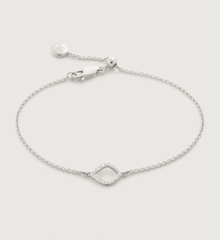 Riva Mini Kite Bracelet in Sterling Silver and Diamond | Jewellery by ...