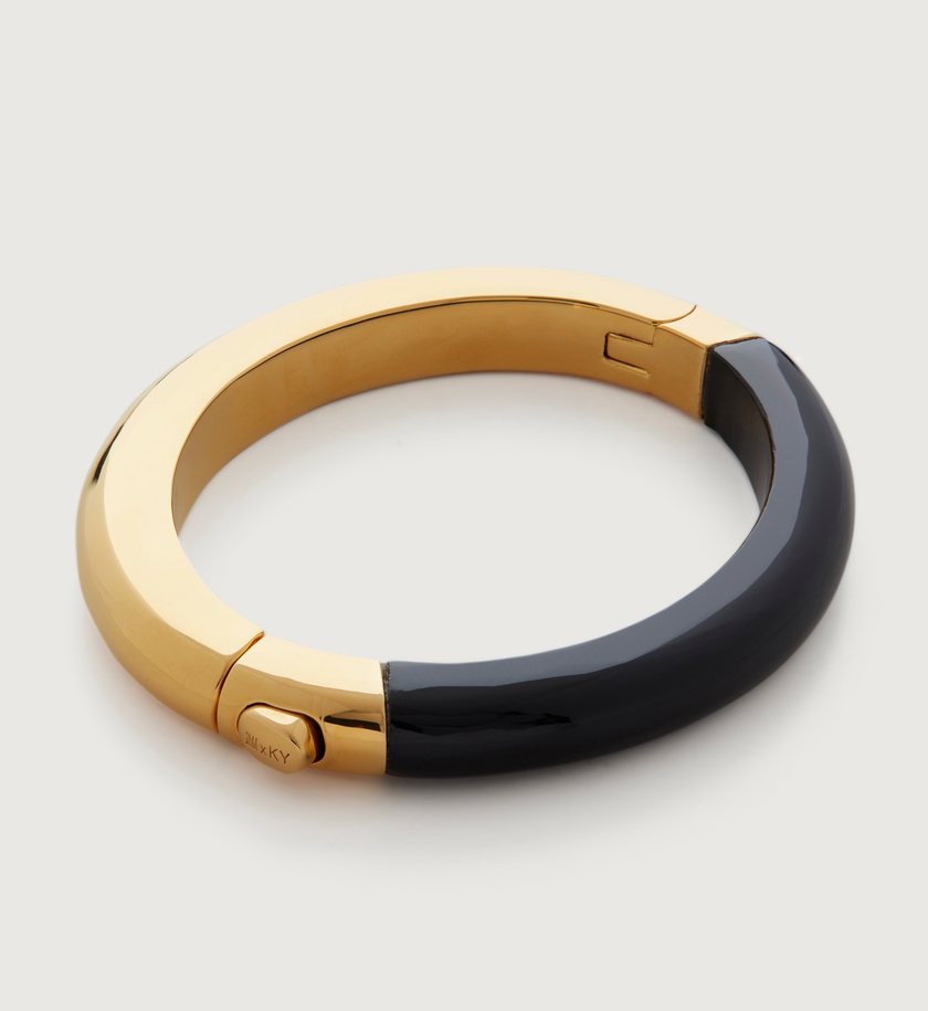 Kate Young Gemstone Bangle in 18k Gold Vermeil on Sterling Silver and ...