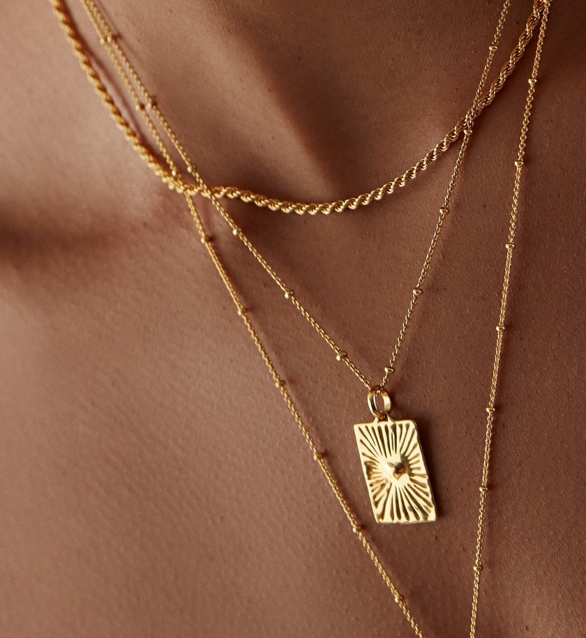 Talisman Heart Beaded Chain Necklace | Jewellery Sets | Monica Vinader