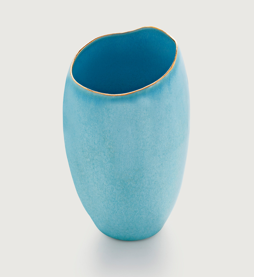 Bud Vase in Ceramic - Bahamian Blue | Jewellery by Monica Vinader