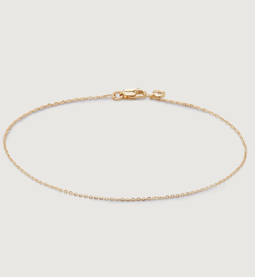 Super Fine Chain Bracelet in 14k Solid Gold | Jewellery by Monica Vinader