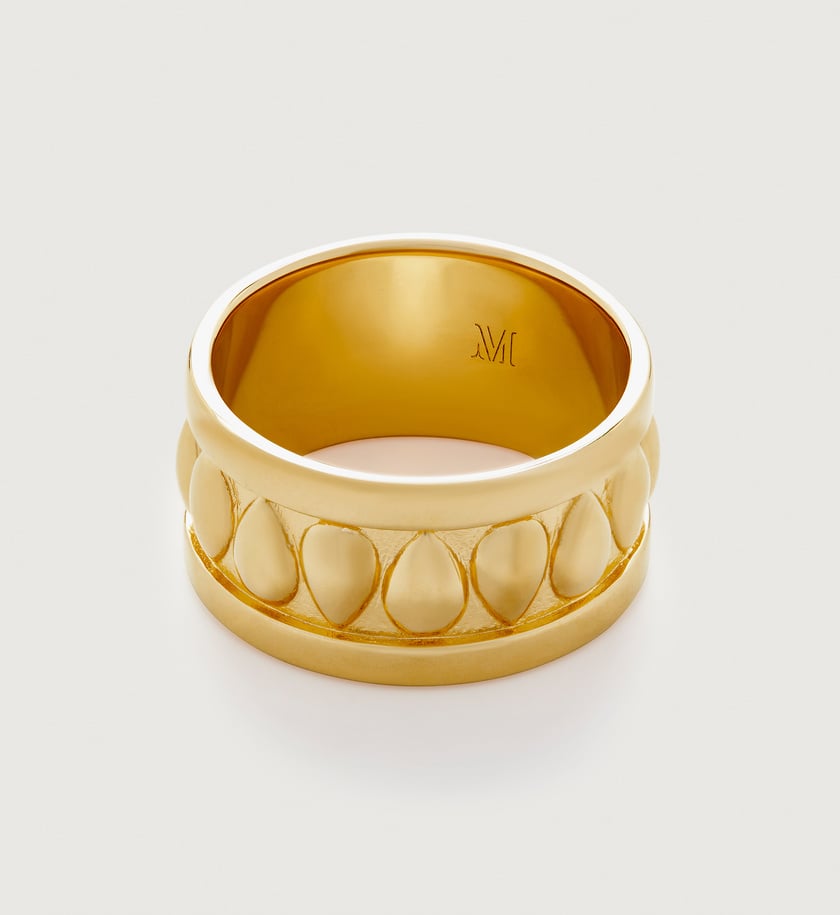 Juno Band Ring in 18k Gold Vermeil on Sterling Silver | Jewellery by ...