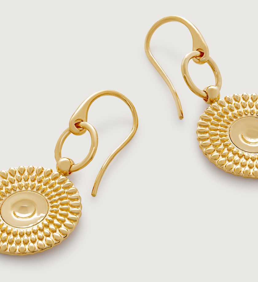 Juno Disc Earrings in 18k Gold Vermeil on Sterling Silver | Jewellery ...