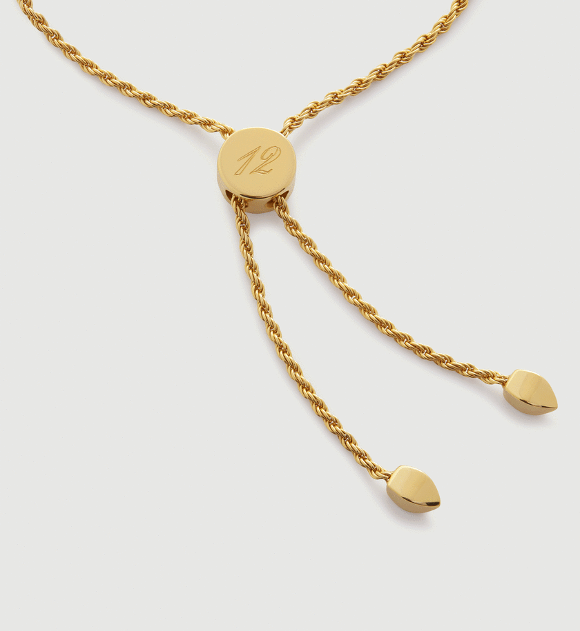 Linear Mini Friendship Chain Bracelet in 18k Gold Vermeil on Sterling ...