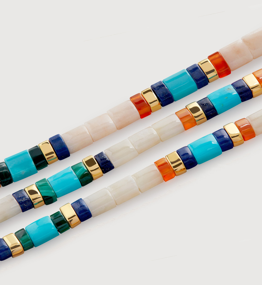 Delphi Gemstone Friendship Bracelet in 18k Gold Vermeil on Sterling ...