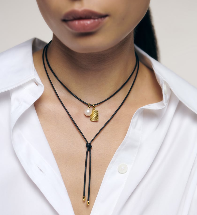 Cotton Cord Heirloom and Pearl Necklace | Jewellery Sets | Monica Vinader