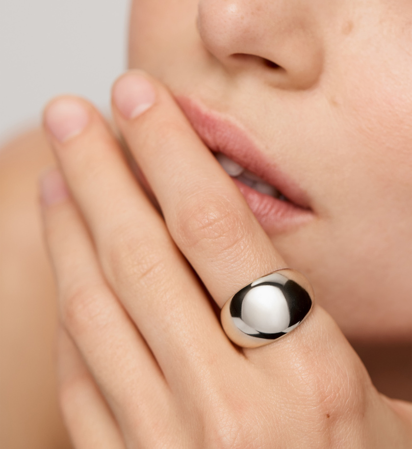 Tapered Ring in Sterling Silver | Jewellery by Monica Vinader
