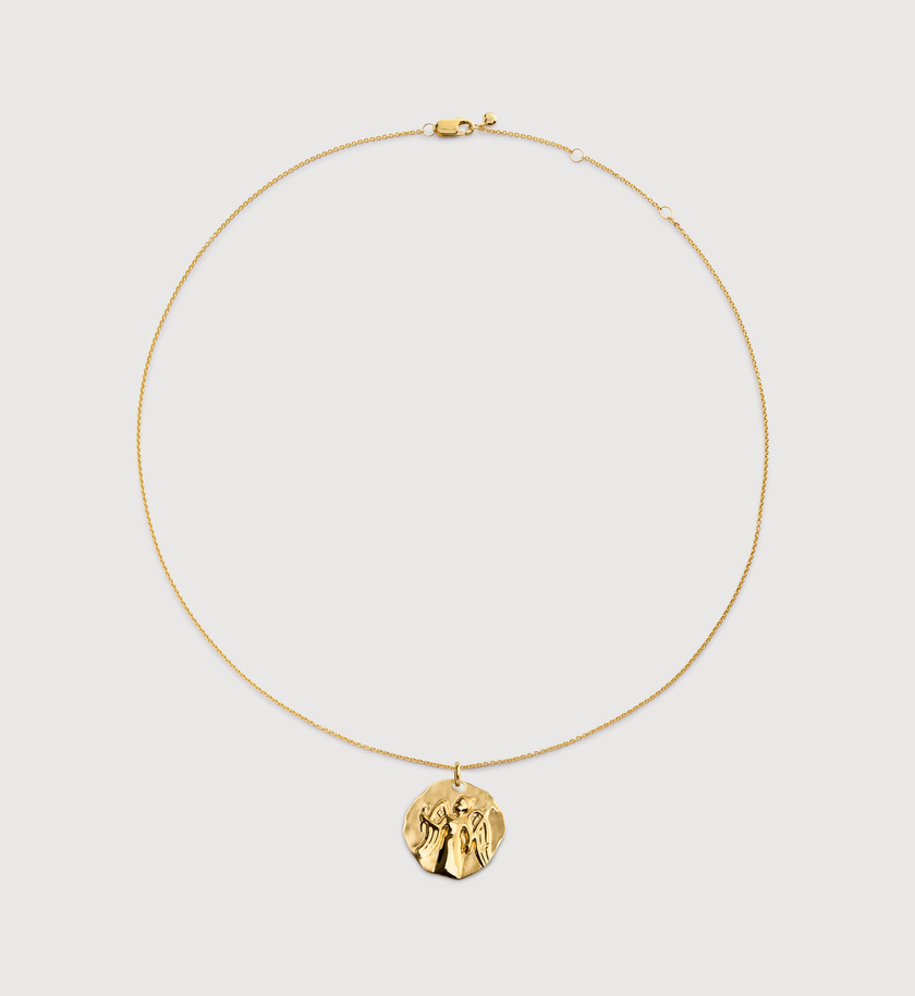 Virgo Zodiac Chain Necklace in 18k Gold Vermeil on Sterling Silver ...