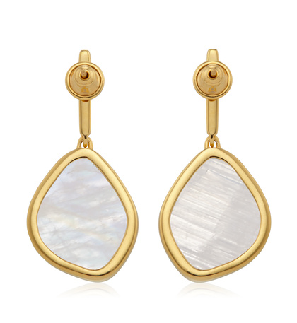 Siren Large Nugget Earrings in 18ct Gold Vermeil on Sterling Silver and ...
