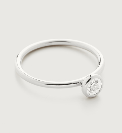 Diamond Essential Ring in Sterling Silver and Diamond | Jewellery by ...