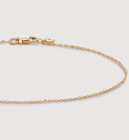 Super Fine Chain Bracelet in 14k Solid Gold | Jewellery by Monica Vinader
