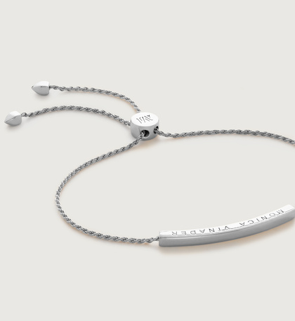 Linear Mini Friendship Chain Bracelet in Sterling Silver | Jewellery by ...