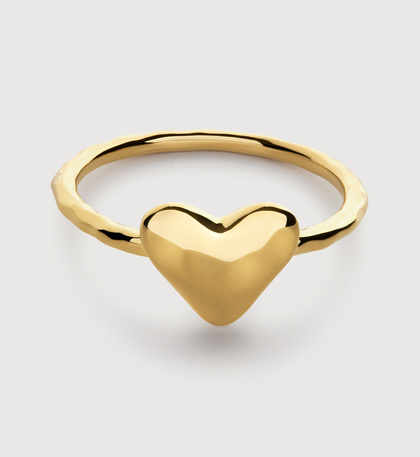 Heart Stacking Ring in 18k Gold Vermeil on Sterling Silver | Jewellery ...