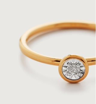 Diamond Essential Ring in 18k Gold Vermeil on Sterling Silver and ...