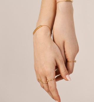 Linear Mini Friendship Chain Bracelet in Sterling Silver | Jewellery by ...