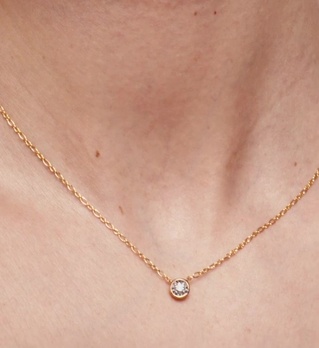 Large Lab Grown Diamond Essentials Necklace Adjustable 41-46cm/16-18 ...