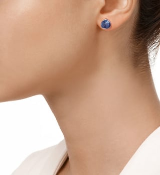 Siren Stud Earrings in 18ct Rose Gold Vermeil on Sterling Silver and ...