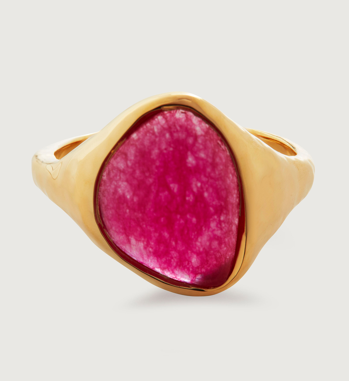 Rio Gemstone Ring in 18k Gold Vermeil on Sterling Silver and Pink ...
