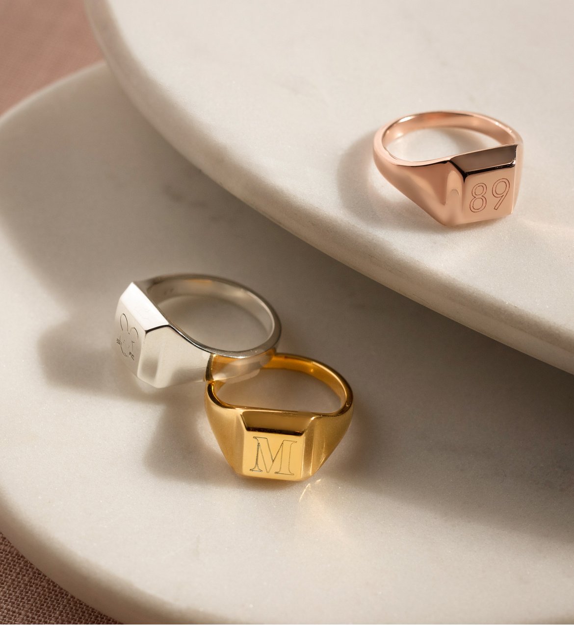 Signature Signet Ring in Sterling Silver | Jewellery by Monica Vinader