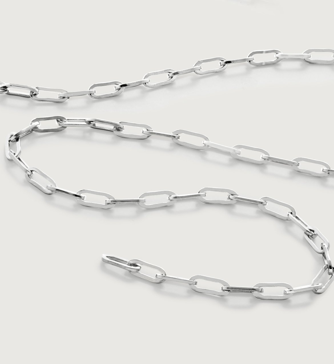 Paperclip Chain Necklace 18' in Sterling Silver | Jewellery by Monica ...