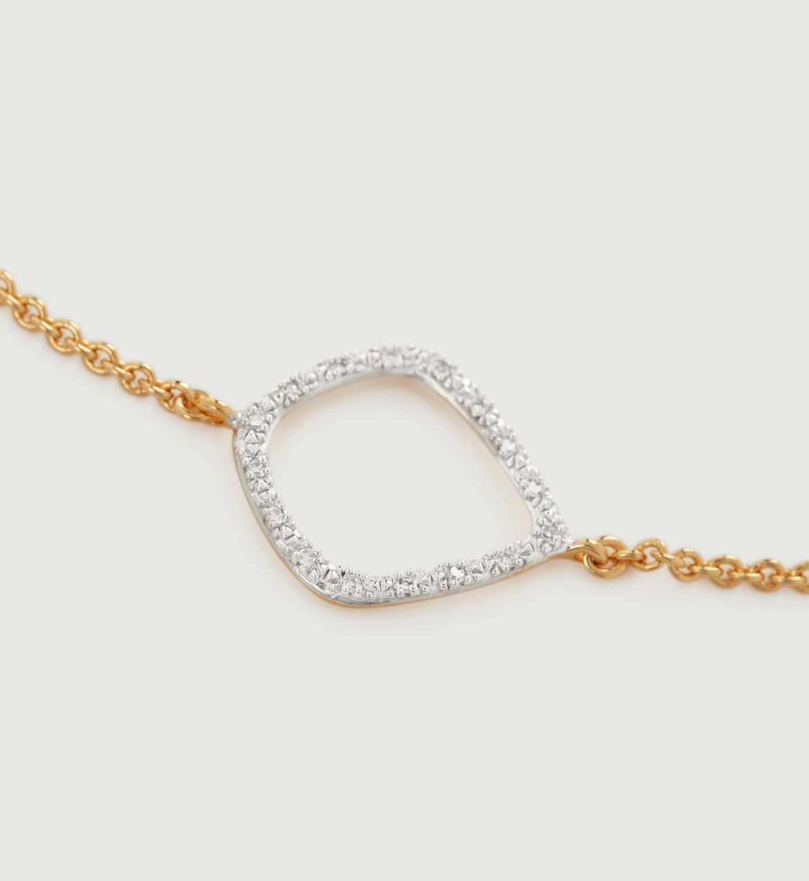 Riva Diamond Kite Chain Bracelet in 18k Gold Vermeil on Sterling Silver ...