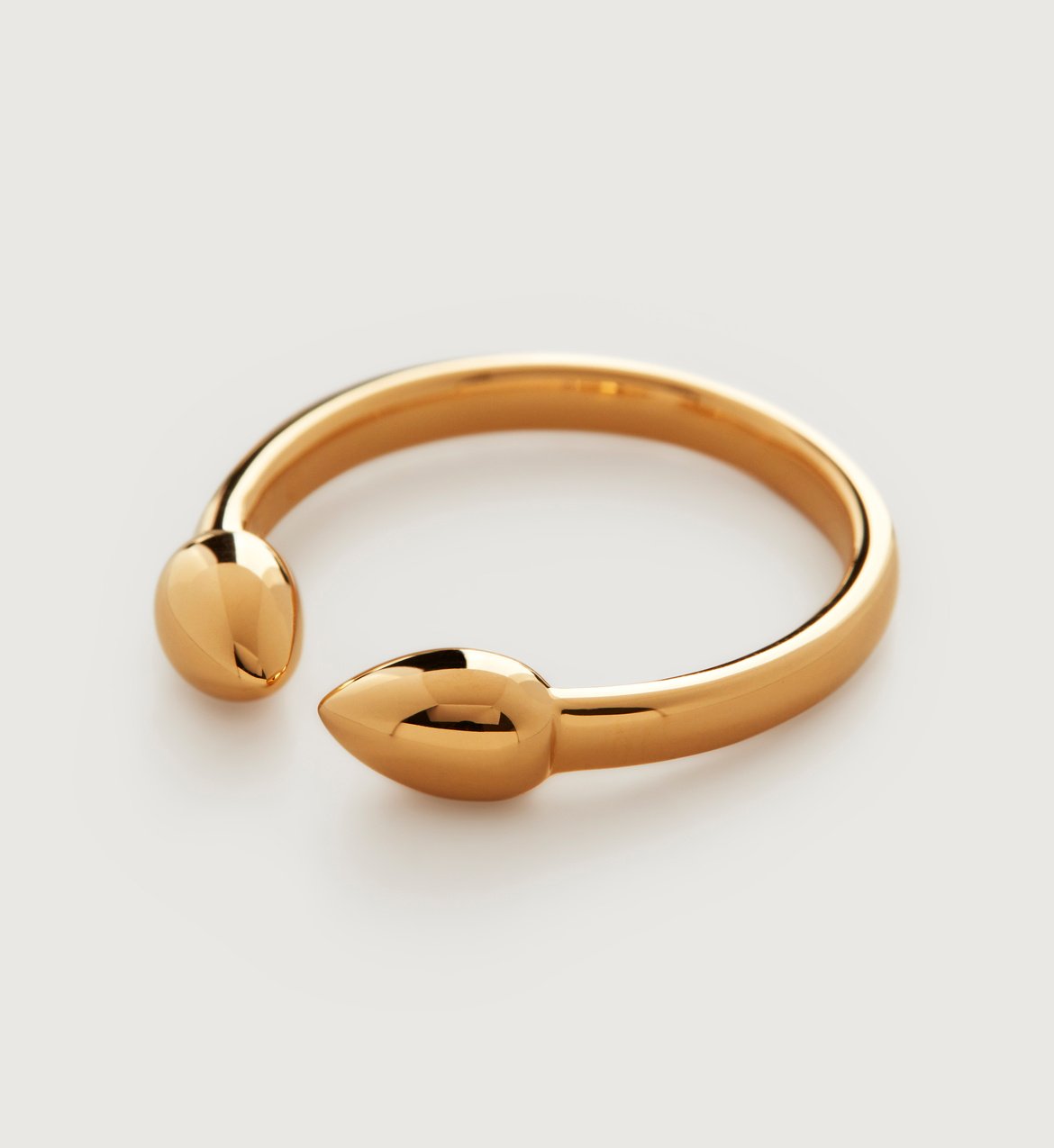Fiji Bud Stacking Ring in 18k Gold Vermeil on Sterling Silver ...