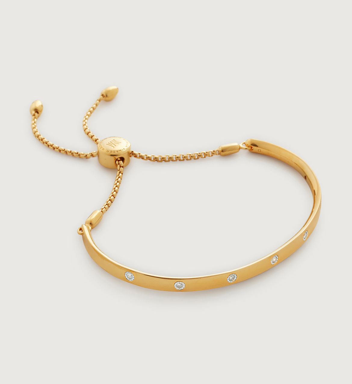 Fiji Gem Diamond Chain Bracelet in 18k Gold Vermeil on Sterling Silver ...