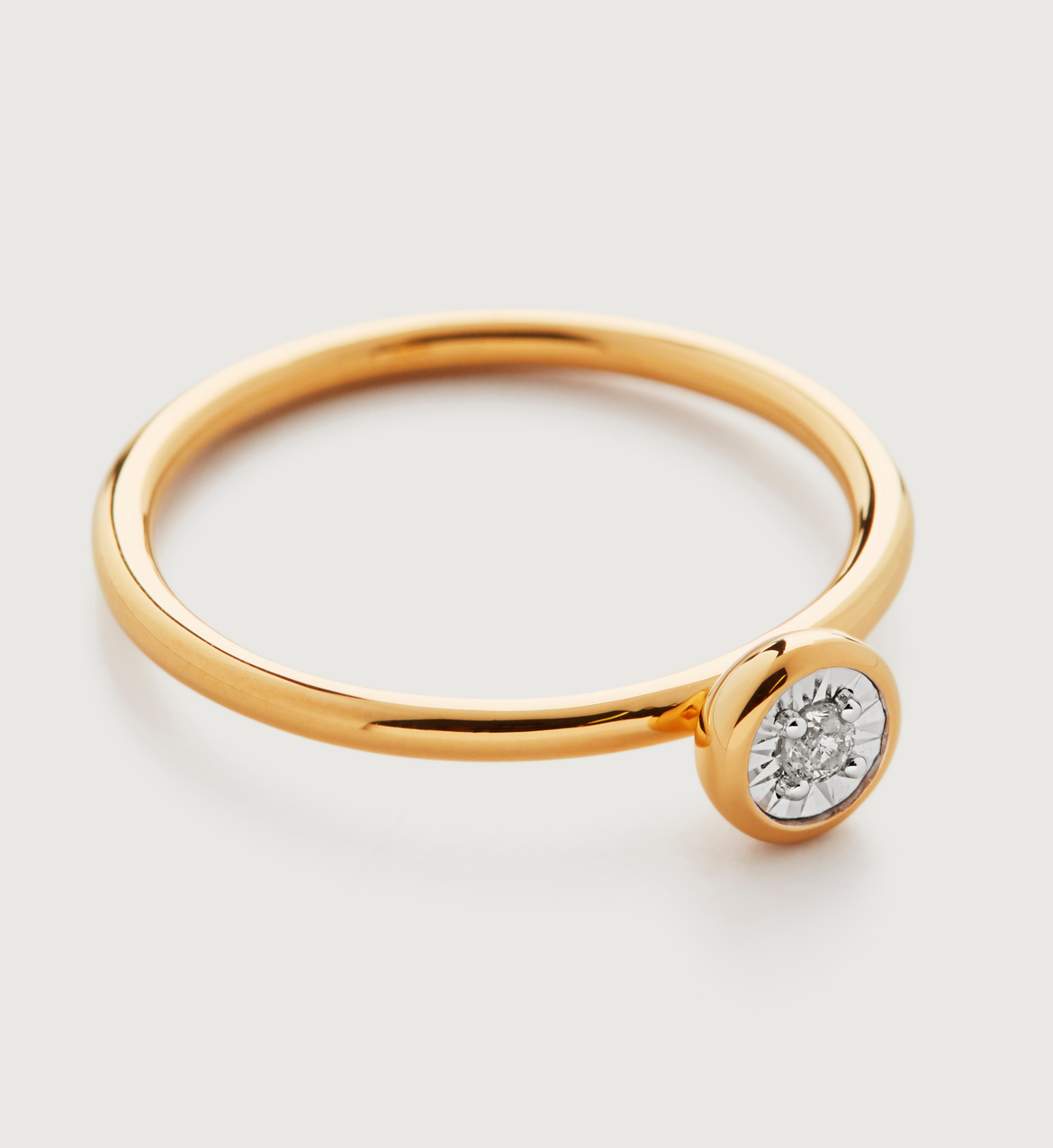 Diamond Essential Ring in 18k Gold Vermeil on Sterling Silver and ...