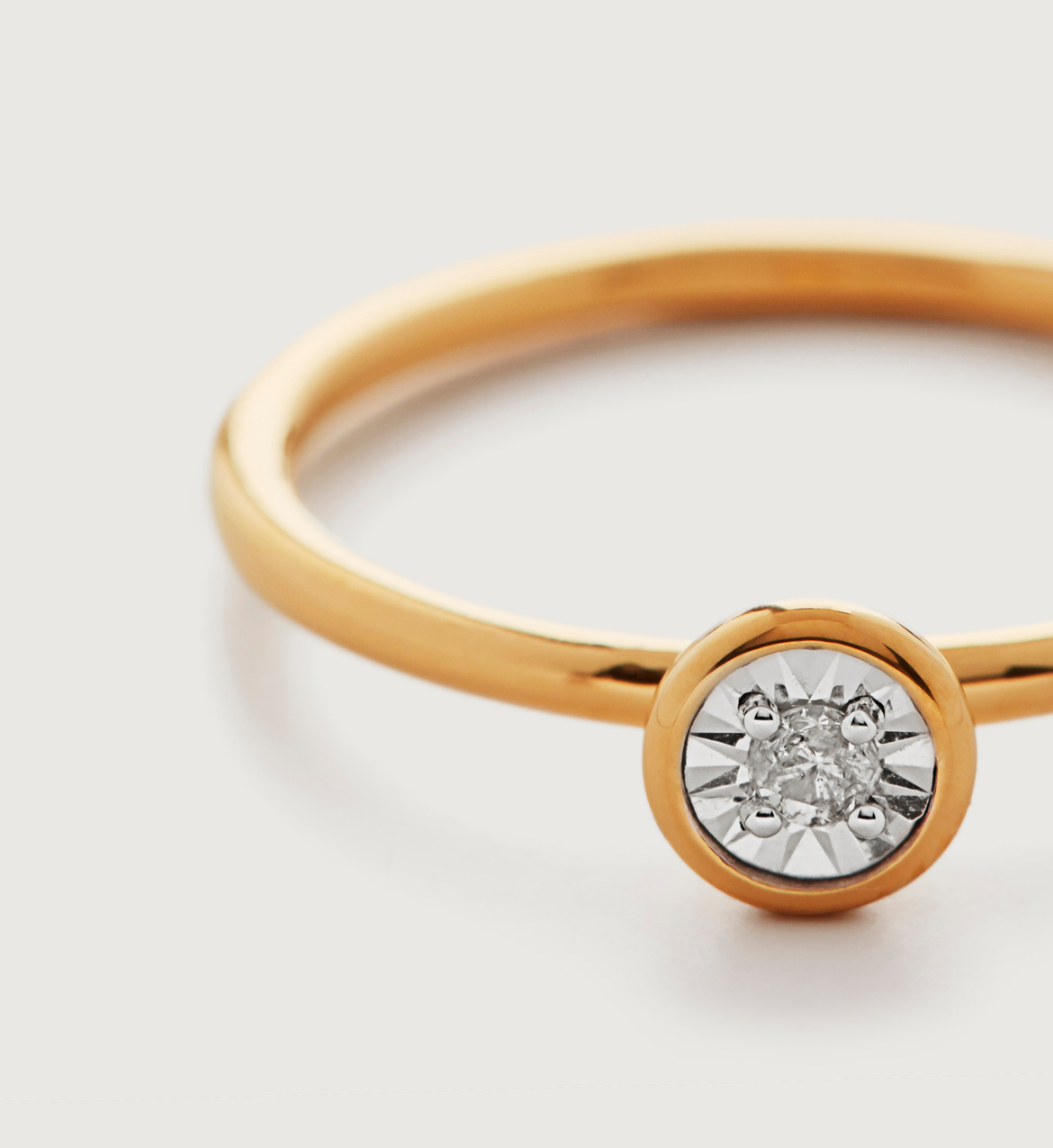 Diamond Essential Ring in 18k Gold Vermeil on Sterling Silver and ...
