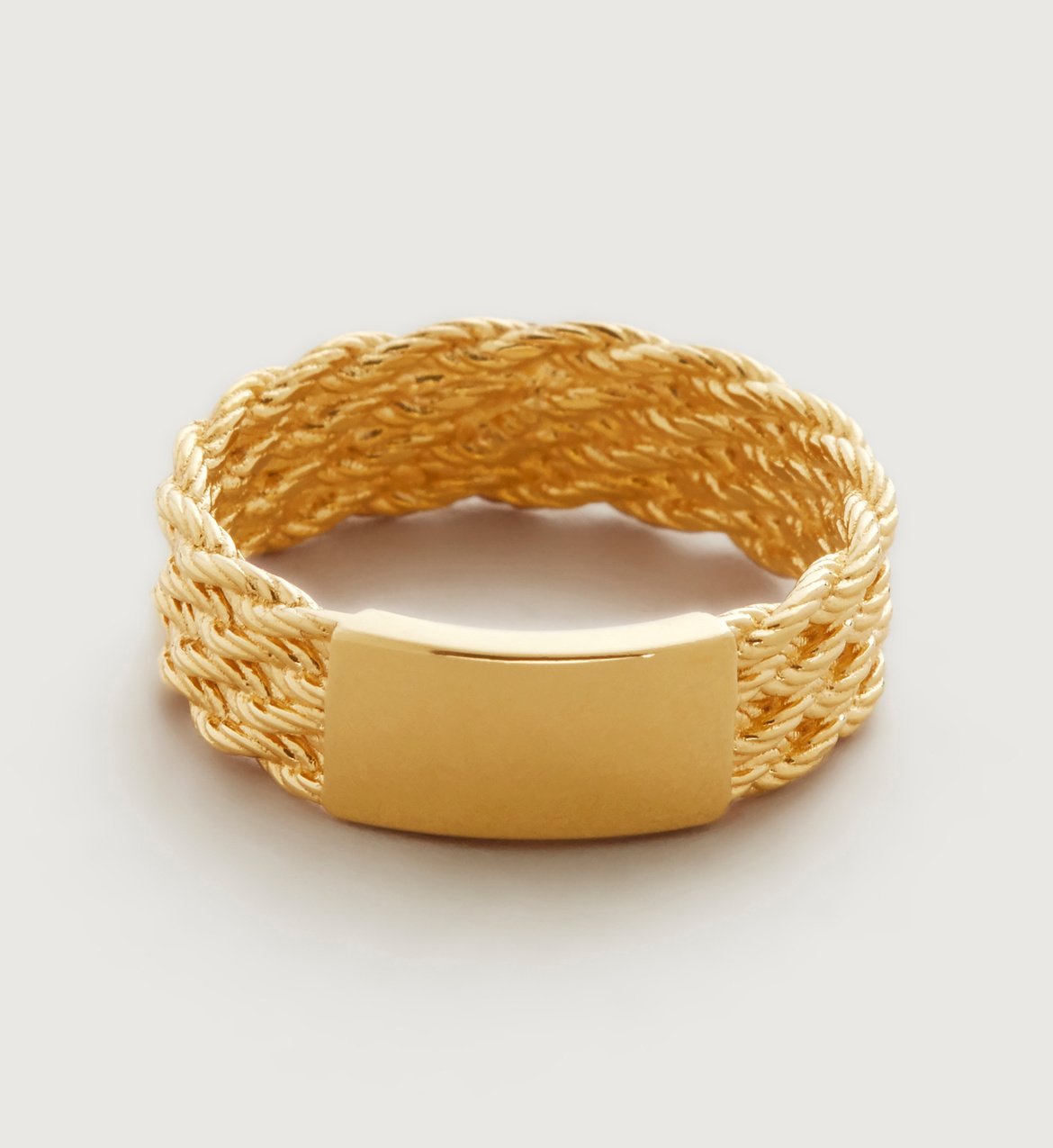 Corda Ring in 18k Gold Vermeil on Sterling Silver | Jewellery by Monica ...