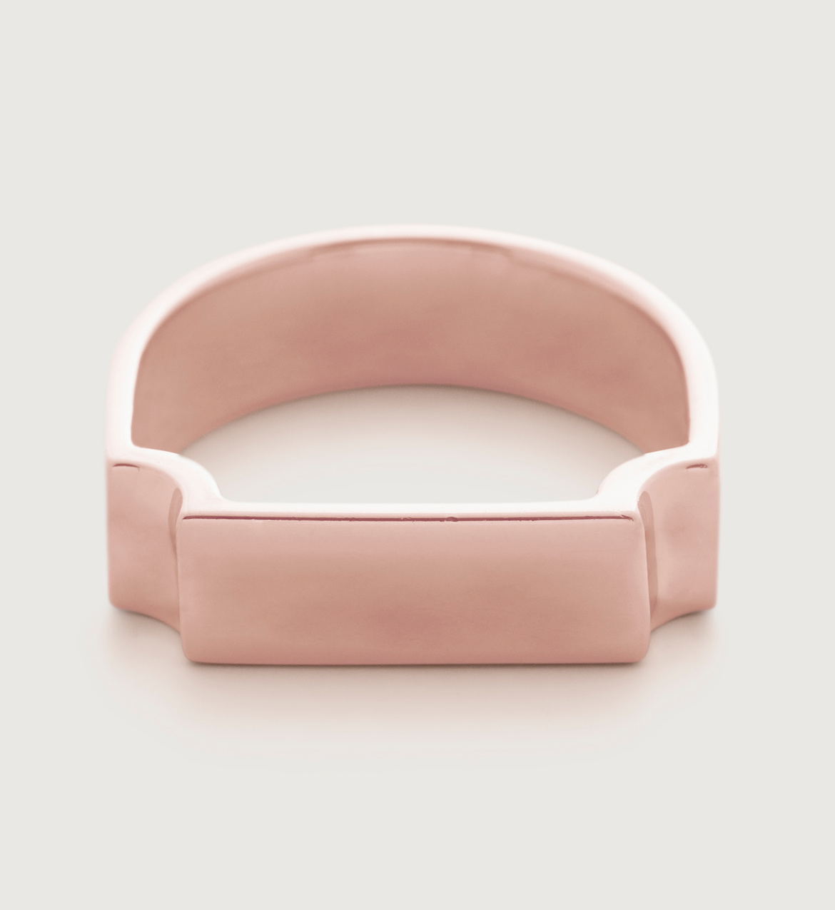 Signature Wide Ring in 18ct Rose Gold Vermeil On Sterling Silver ...