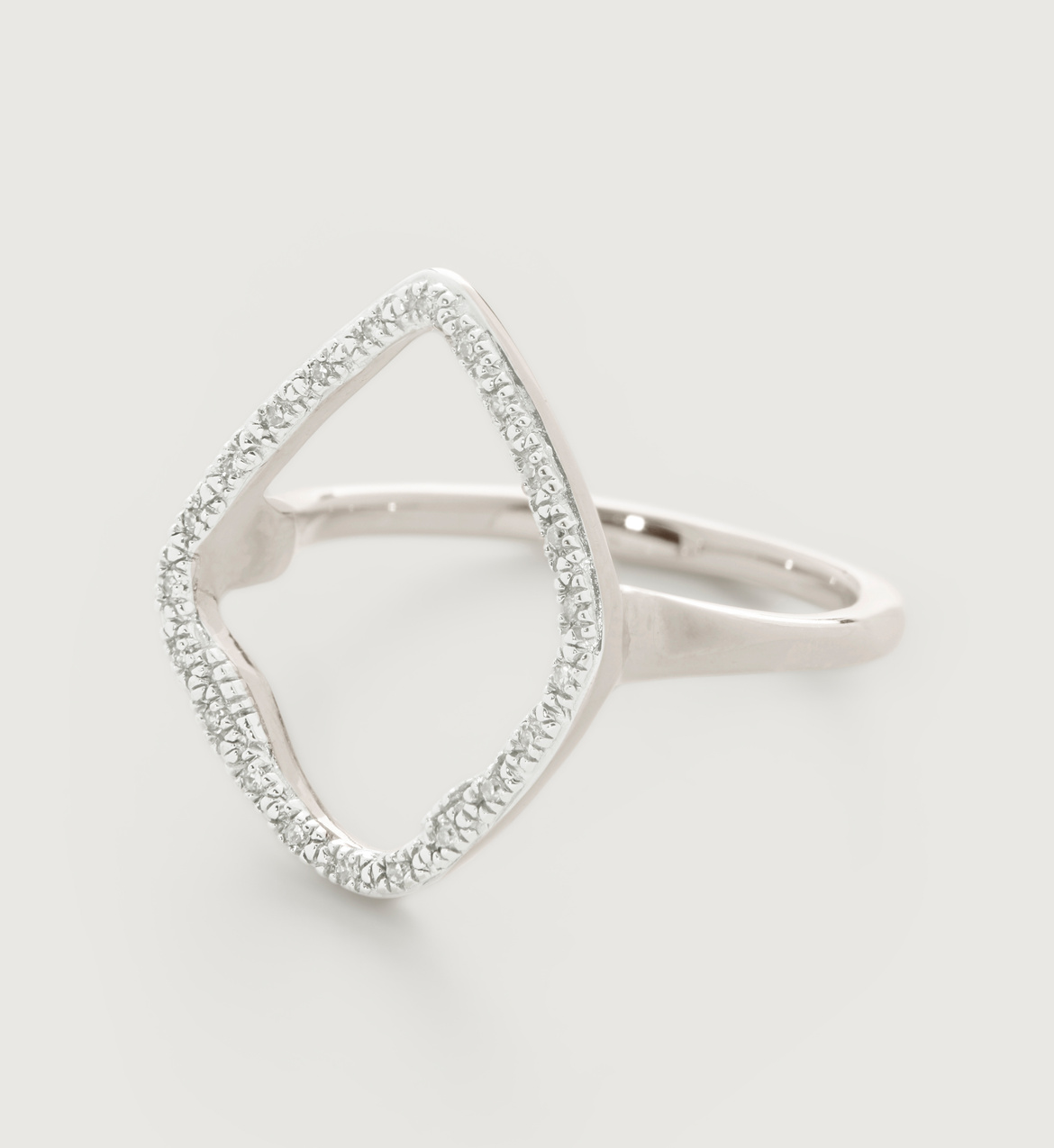 Riva Hoop and Kite Diamond Ring Stack | Jewellery Sets | Monica Vinader