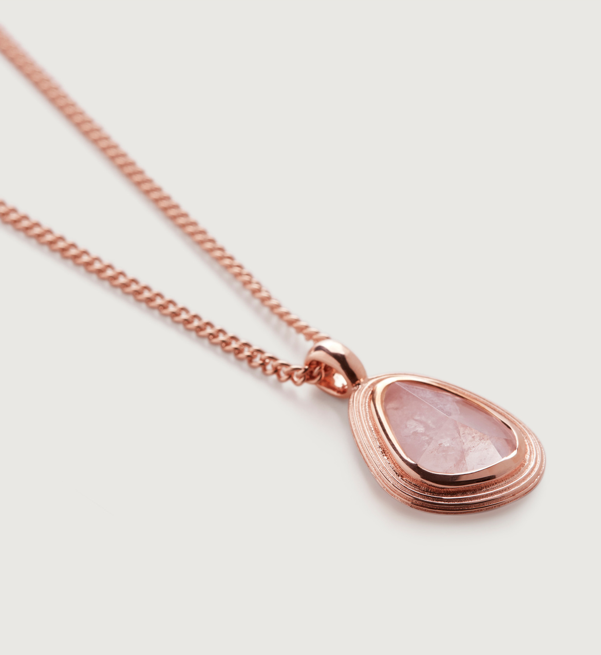 Amulet Necklace in 18ct Rose Gold Vermeil On Sterling Silver and Rose ...