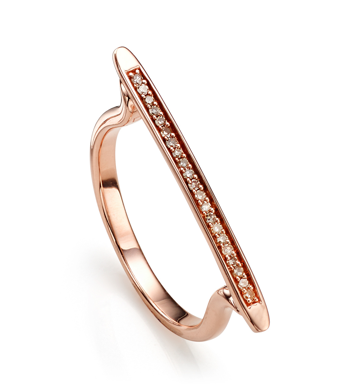 Skinny Stacking Ring in 18ct Rose Gold Vermeil on Sterling Silver and ...