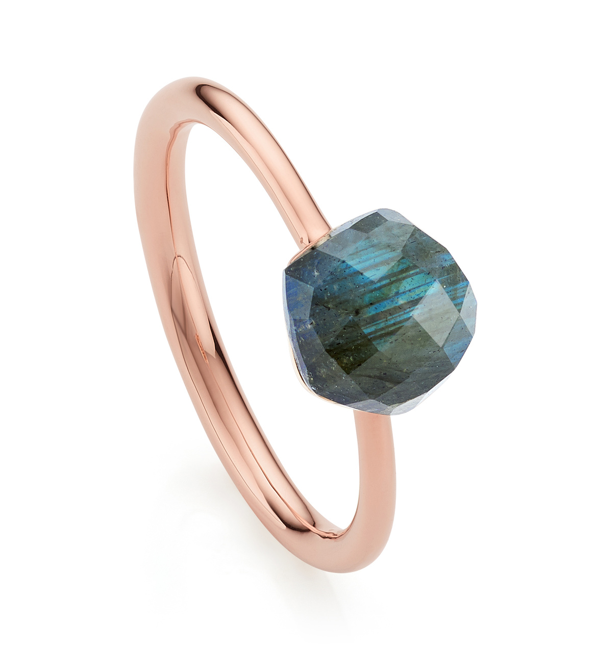 Nura Mini Nugget Stacking Ring - LIMITED EDITION in 18ct Rose Gold ...