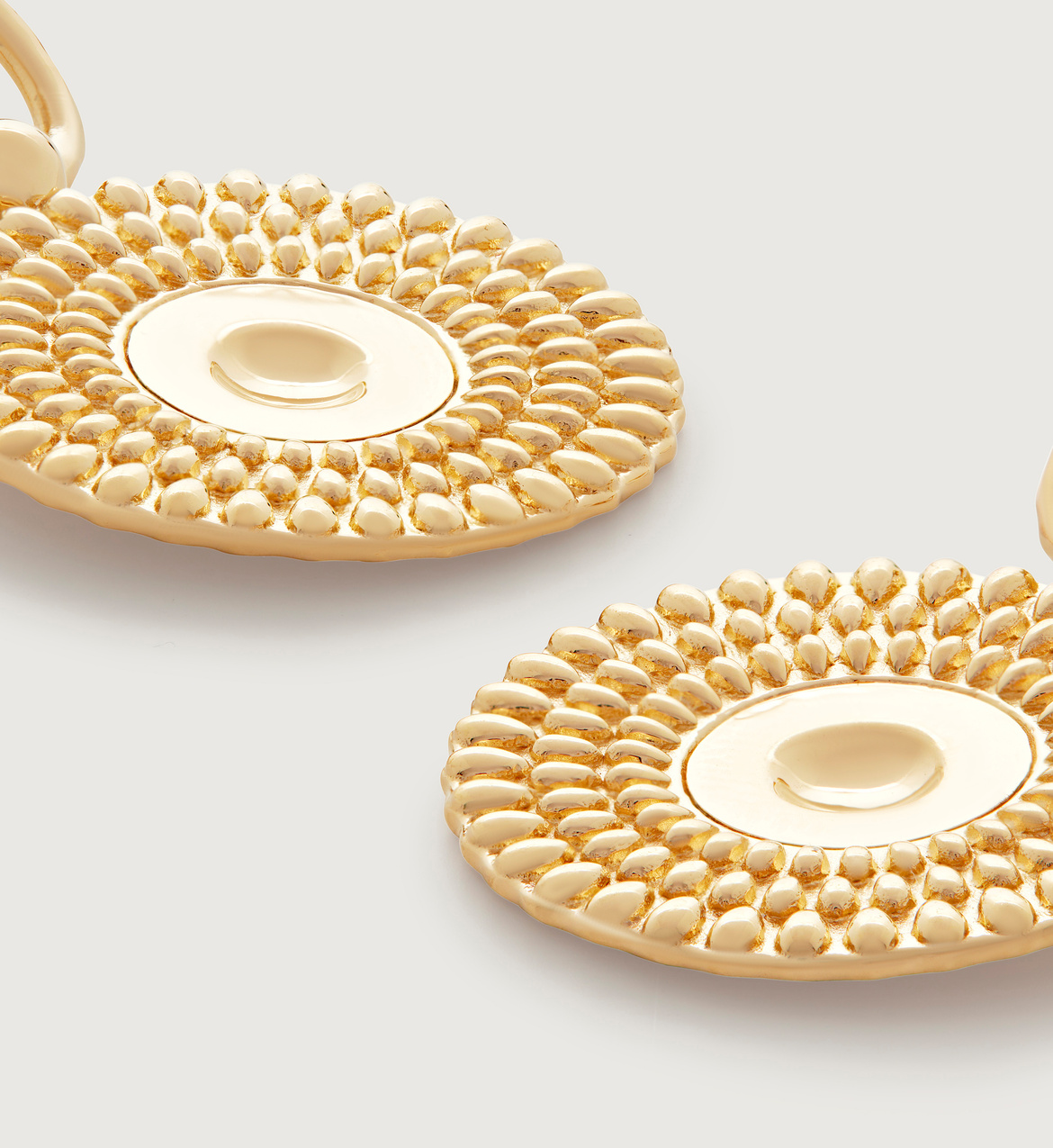 Juno Disc Earrings in 18ct Gold Vermeil on Sterling Silver | Jewellery ...