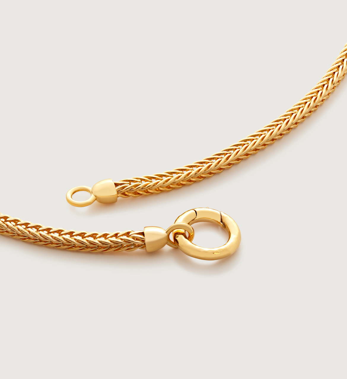 Juno Chain Necklace 48cm/19' in 18ct Gold Vermeil on Sterling Silver ...