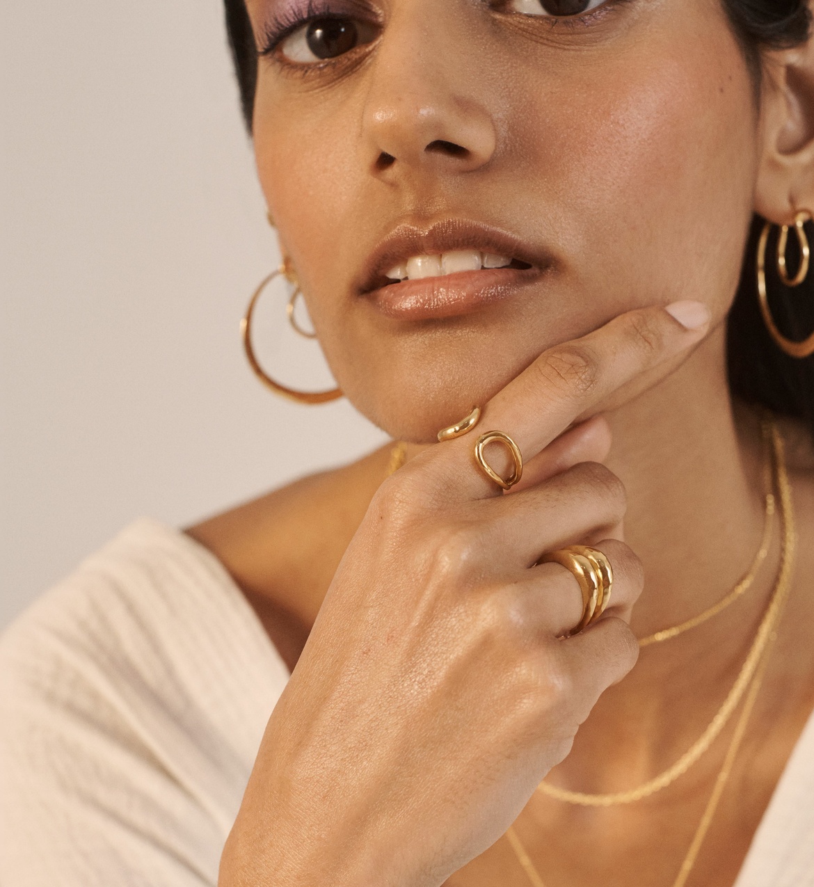 Flow Wrap Ring in 18k Gold Vermeil on Sterling Silver | Jewellery by ...