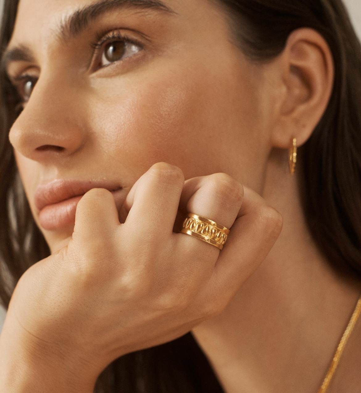 Juno Band Ring in 18k Gold Vermeil on Sterling Silver | Jewellery by ...