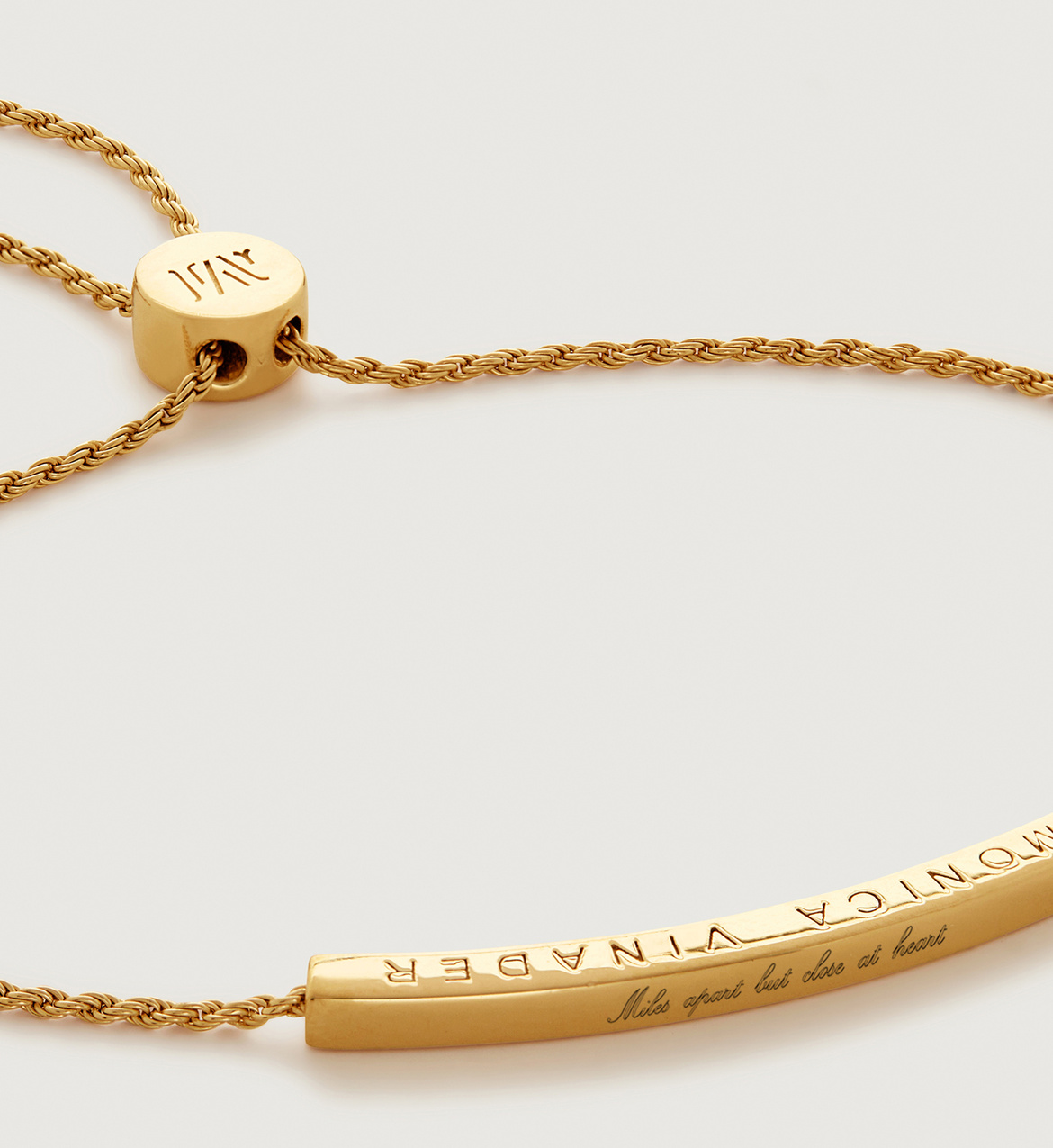 Linear Mini Friendship Chain Bracelet in 18k Gold Vermeil on Sterling ...