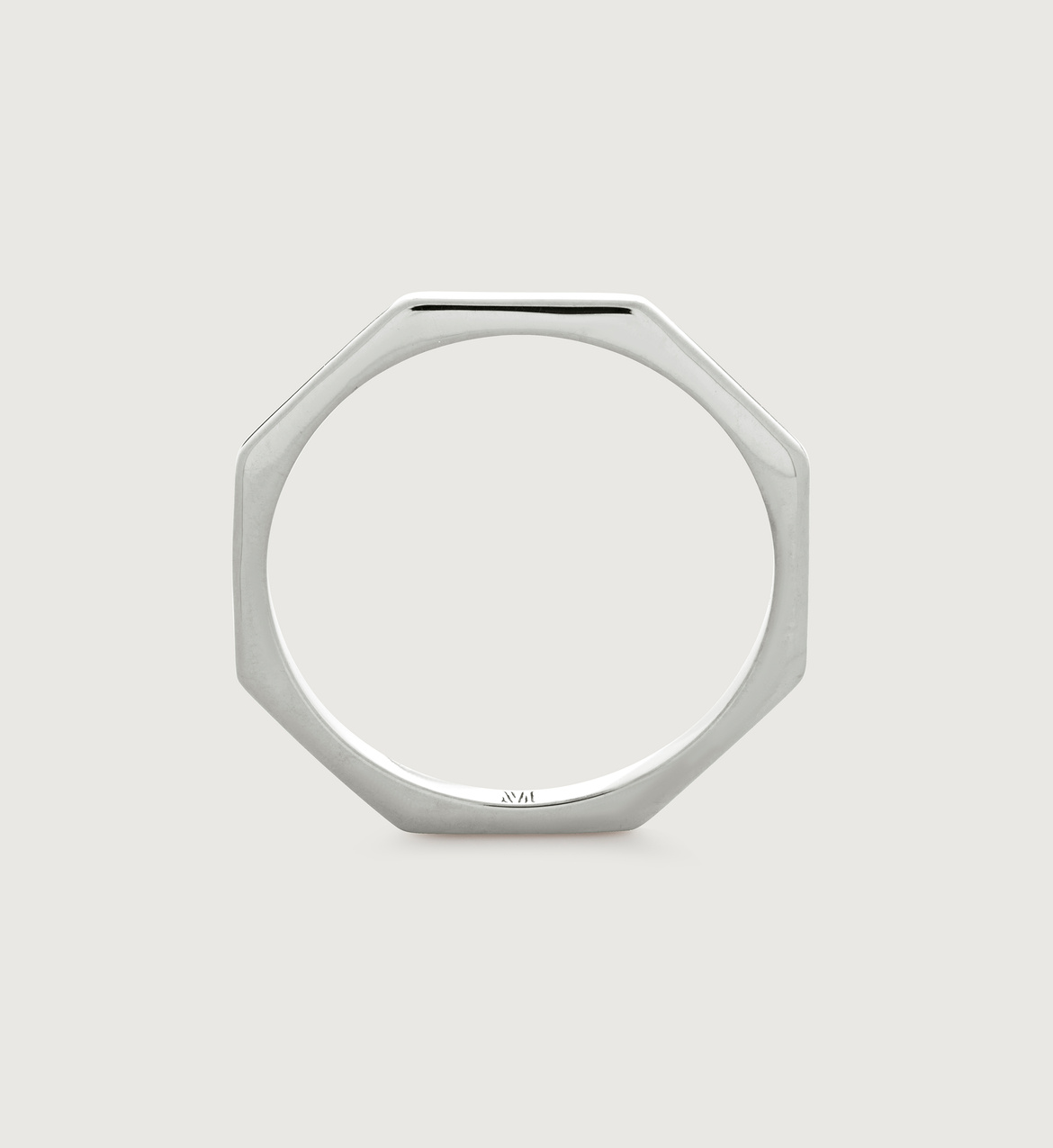 Octagon Stacking Ring in Sterling Silver | Jewellery by Monica Vinader