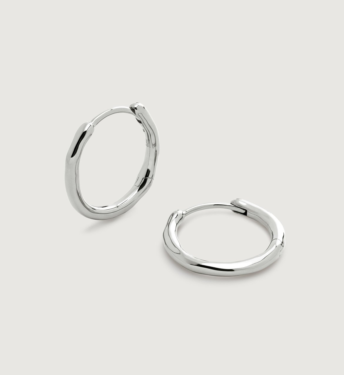 Siren Muse Small Hoop Earrings in Sterling Silver | Jewellery by Monica Vinader