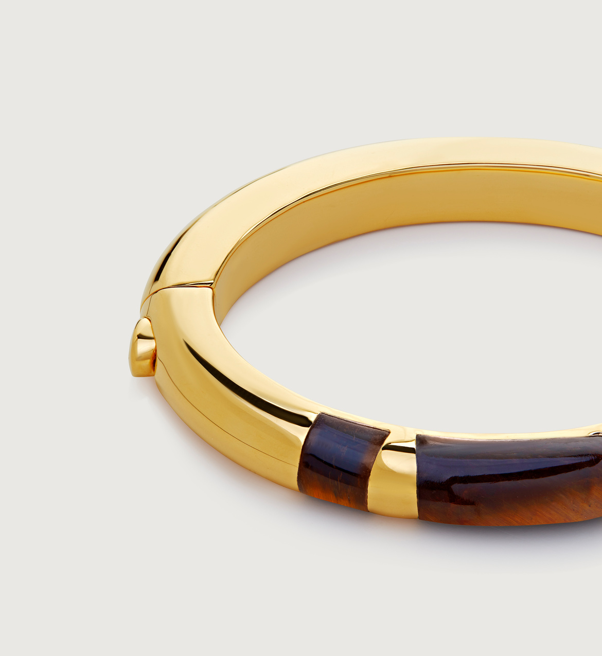 Kate Young Gemstone Striped Bangle in 18k Gold Vermeil on Sterling ...
