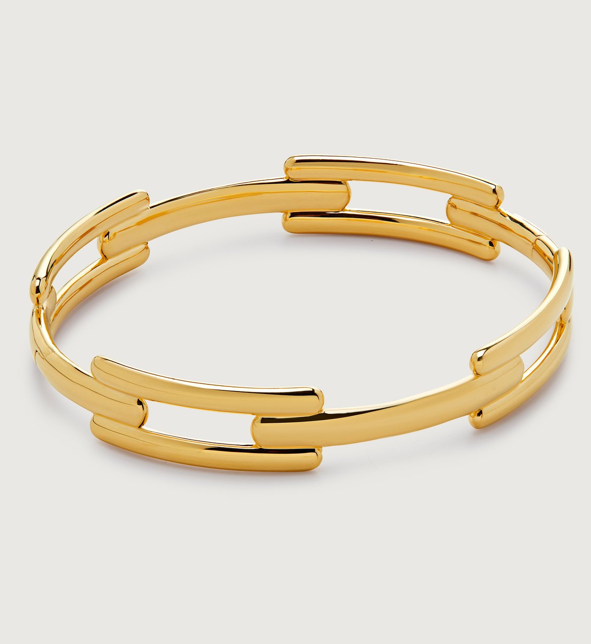 Signature Link Bangle in 18k Gold Vermeil on Sterling Silver ...