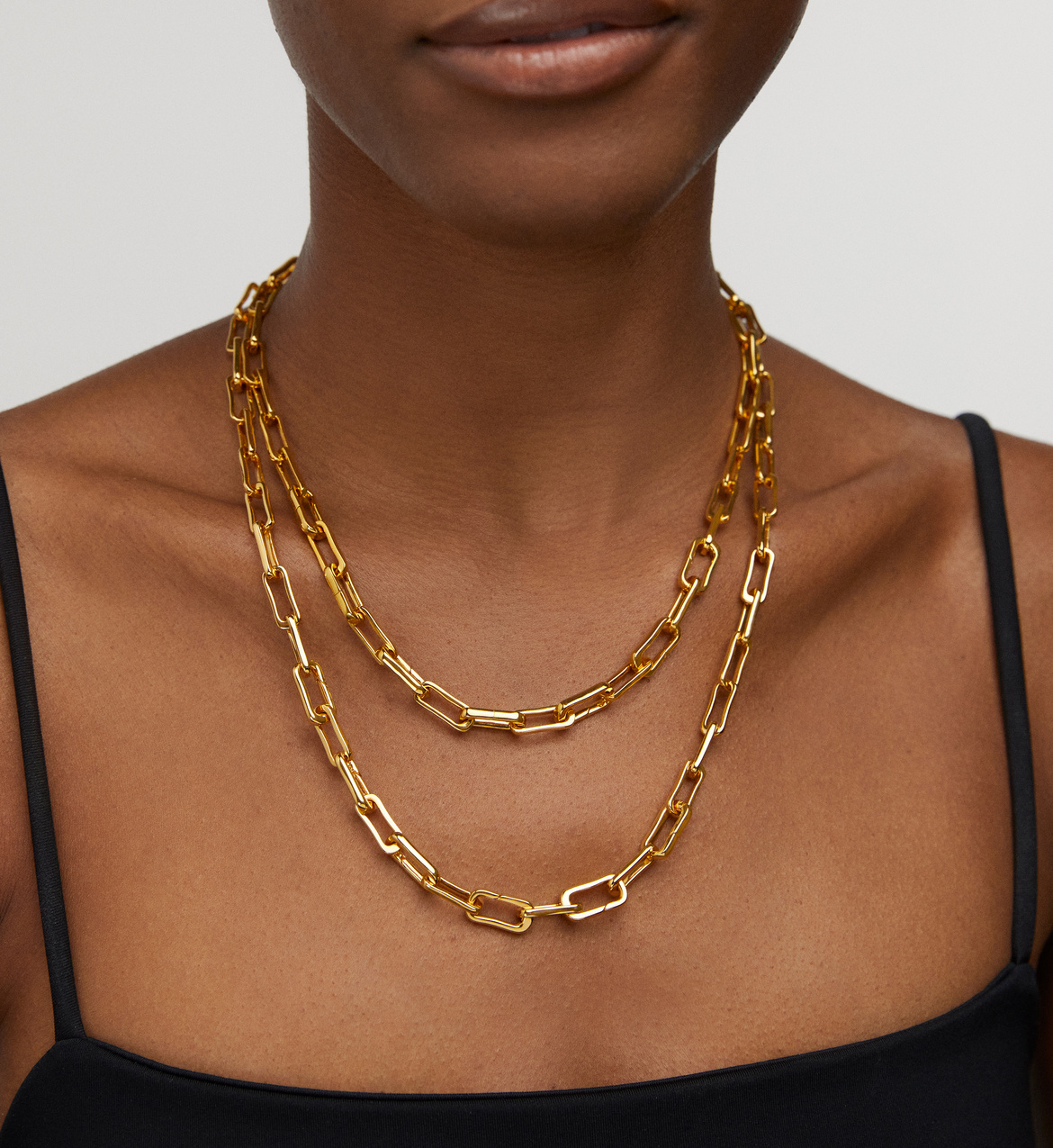 Alta Capture Charm Necklace Adjustable 56cm/22' in 18k Gold Vermeil on ...