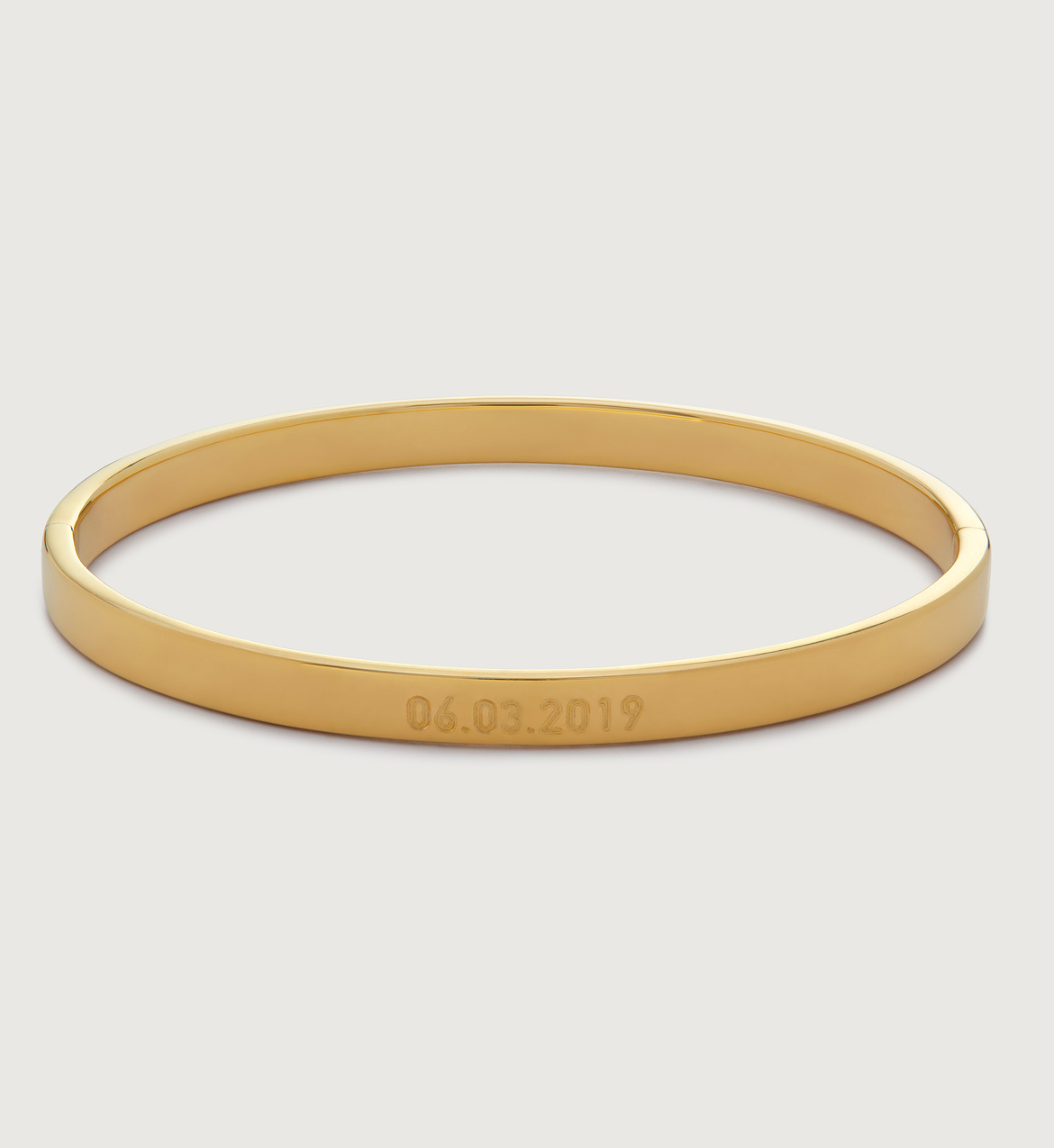 Essential Bangle in 18k Gold Vermeil on Sterling Silver | Jewellery by Monica Vinader