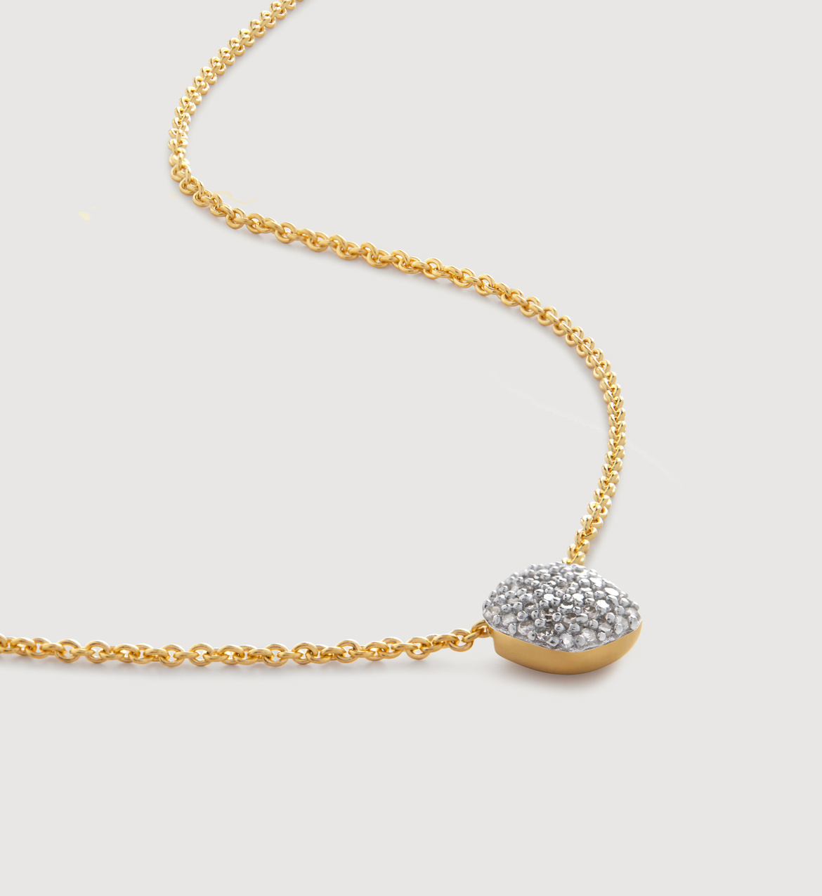 Nura Mini Nugget Necklace in 18k Gold Vermeil on Sterling Silver and ...