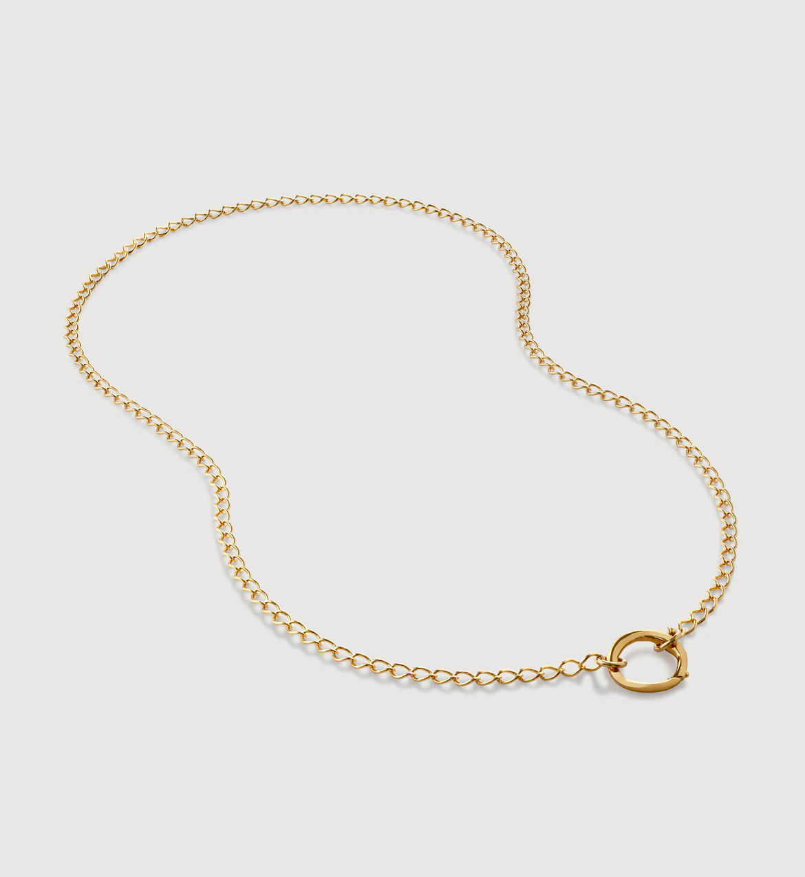 Capture Chain Necklace 48cm/19' in 18k Gold Vermeil on Sterling Silver ...