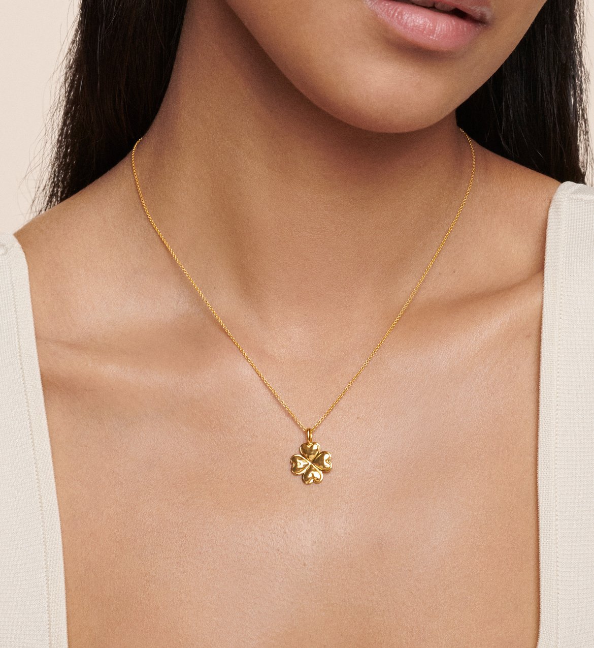 Clover Pendant in 18k Gold Vermeil on Sterling Silver | Jewellery by ...